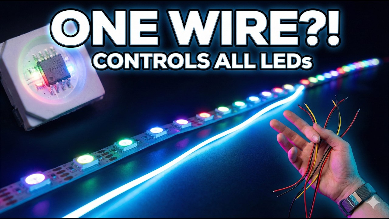 How ONE Wire Controls Thousands of RGB LEDs | WS2812 & WS2811 Explained ...