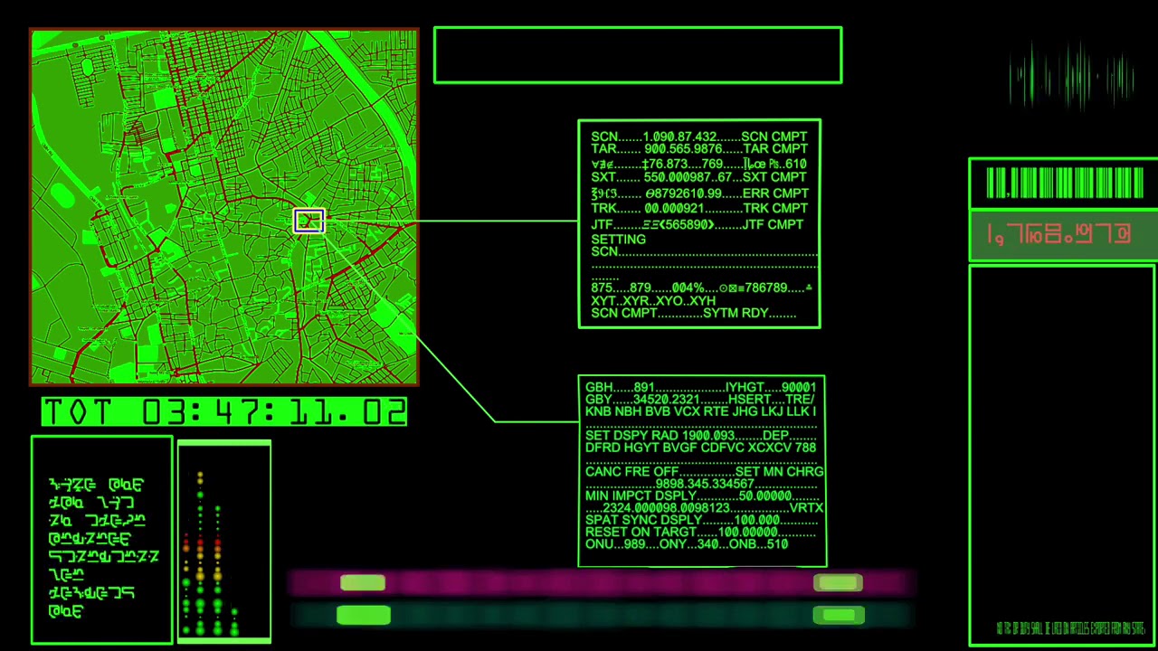 SCI FI Computer Screen #2 with sound mp4 - YouTube