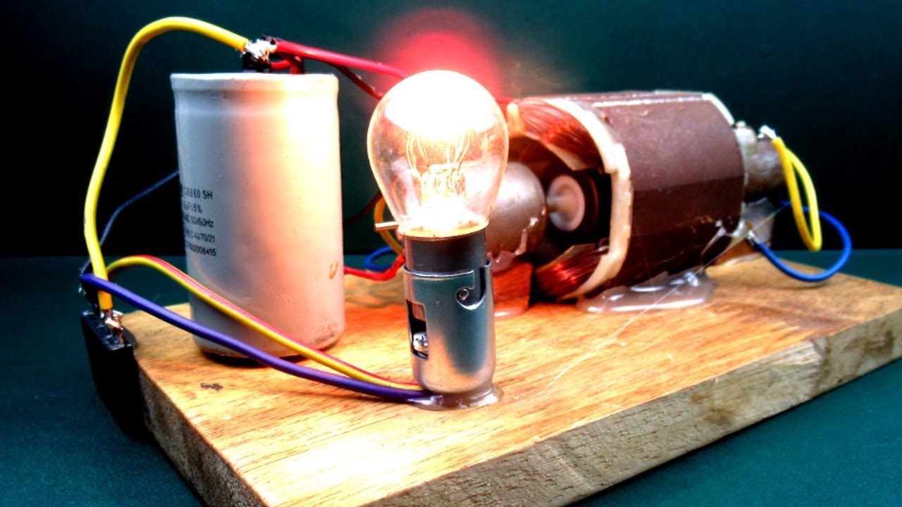 New Science Free energy generator with Motor DC - Amazing Idea at home ...