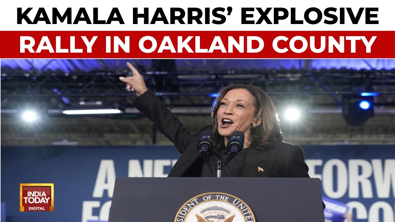 Kamala Harris Rally In Oakland County: Kamala Harris Speech In Michigan ...