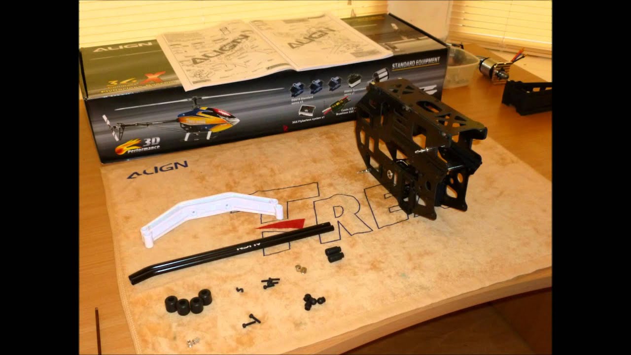 Align Trex 600 E Pro build - YouTube