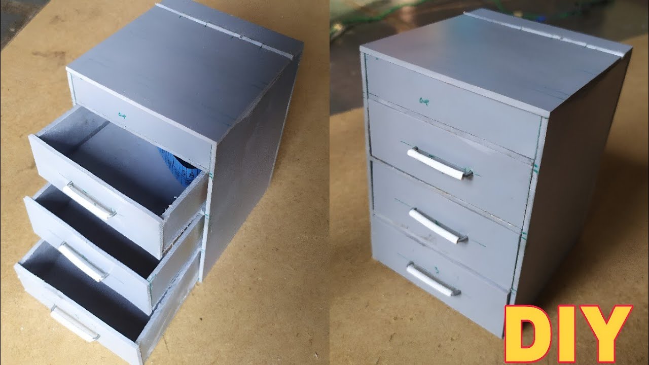 How to make a drawer arganizer using pvc pipe//creative idea with pvc ...