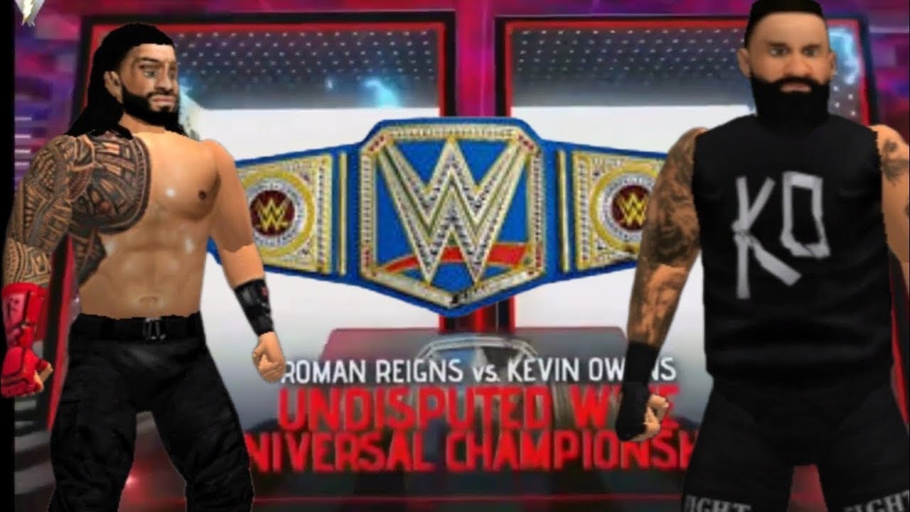 WWE Roman Reigne vs Kevin oven WWE universe championship match royal ...
