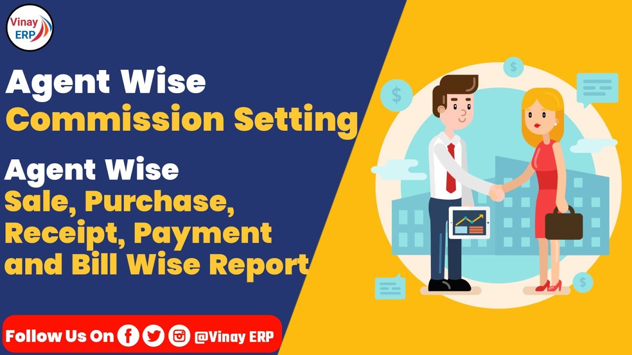 In One Plus Software Agent Wise Commission Setting and Agent Wise Reports. @vinayerp - YouTube