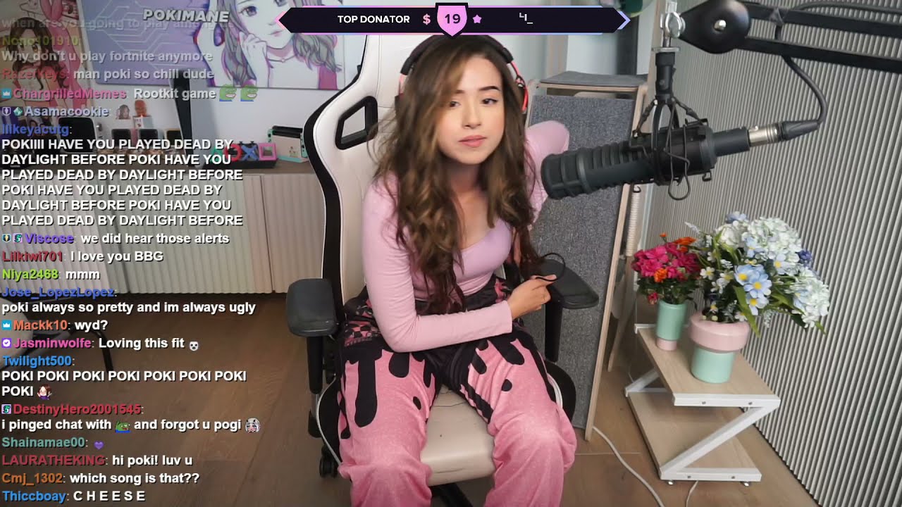 Pokimane in the Pink Suit - YouTube