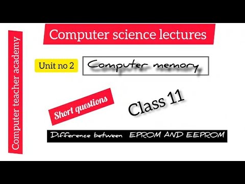 Difference between EPROM and EEPROM - YouTube