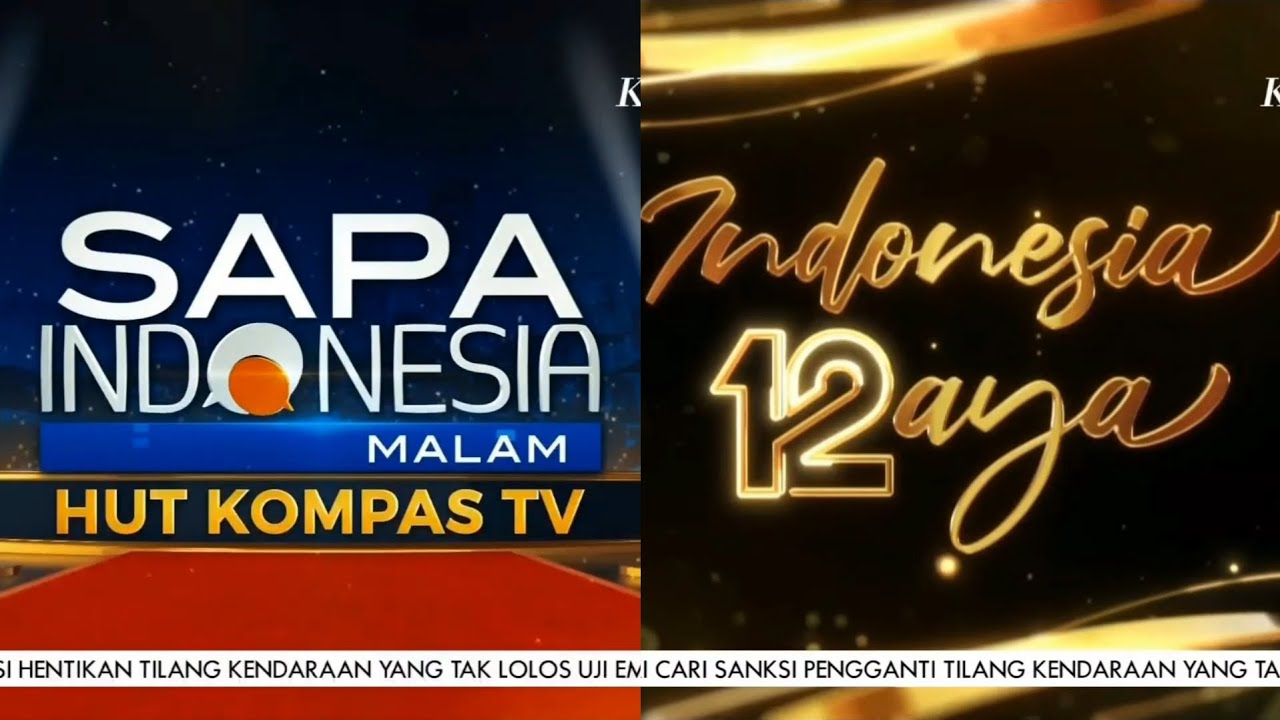 Ident / OBB Indonesia 12aya + SapaMalam Spesial Hut - Kompas (12/09 ...