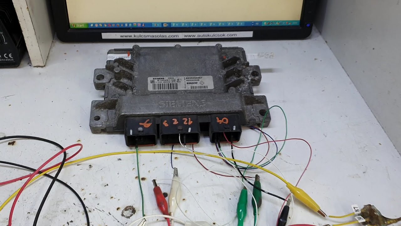 Renault SIM32 motorvezérlő inditásgátló nullázás / újraprogramozás ...