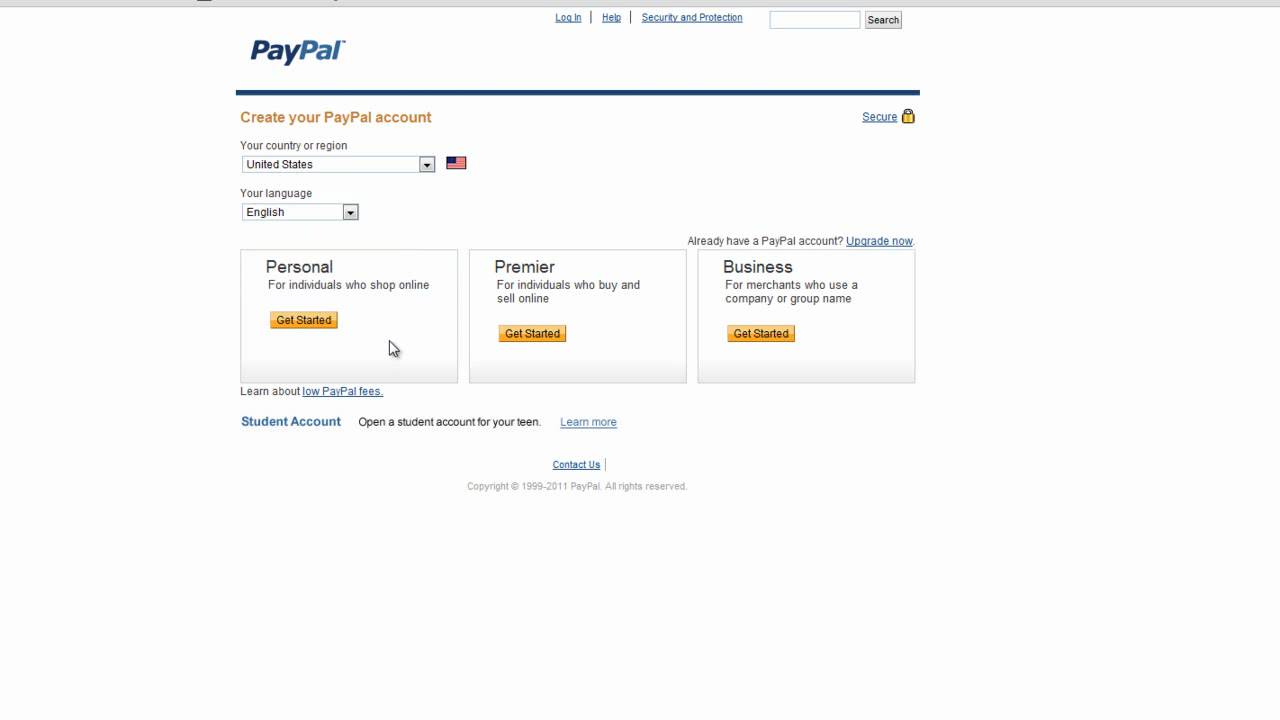How to Create An Account on PayPal - YouTube