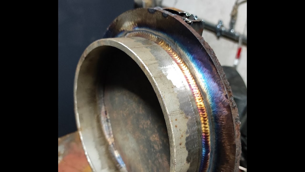Tig welding 5F PF - YouTube