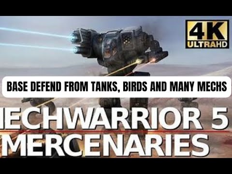 4k-ultra-MechWarrior 5-base defend-role play-many mechs - YouTube