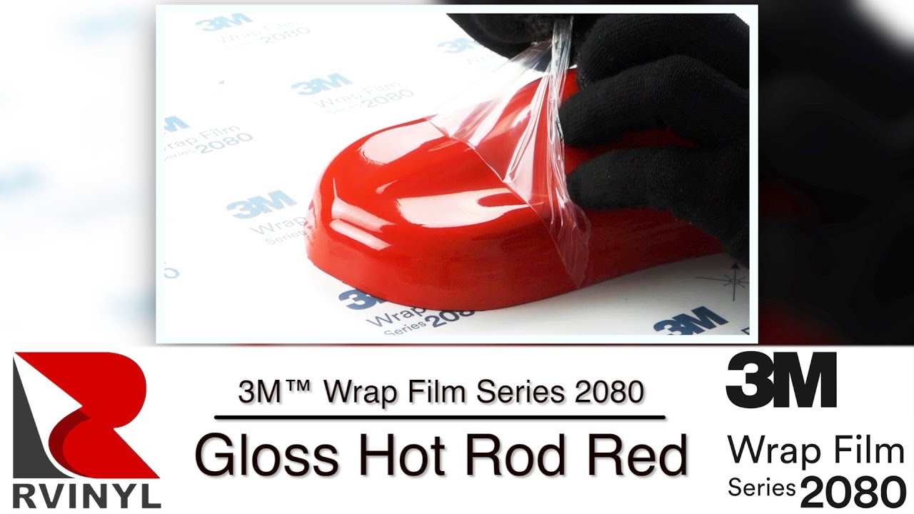 3M™ Wrap Film Series 2080 - Gloss Hot Rod Red - YouTube