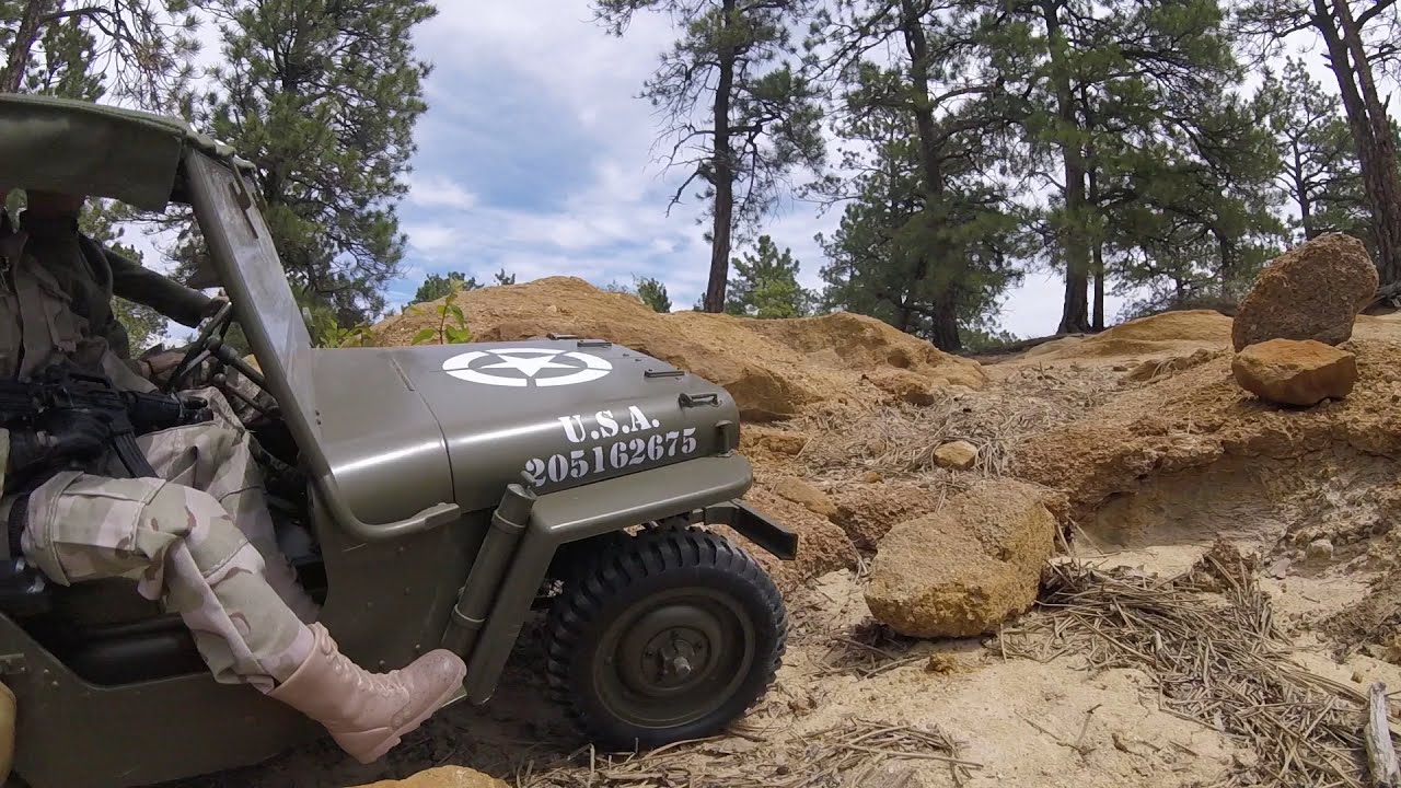 RC Crawler Video | 1/6 Scale | RocHobby 1941 MB Jeep Willy's RTR ...