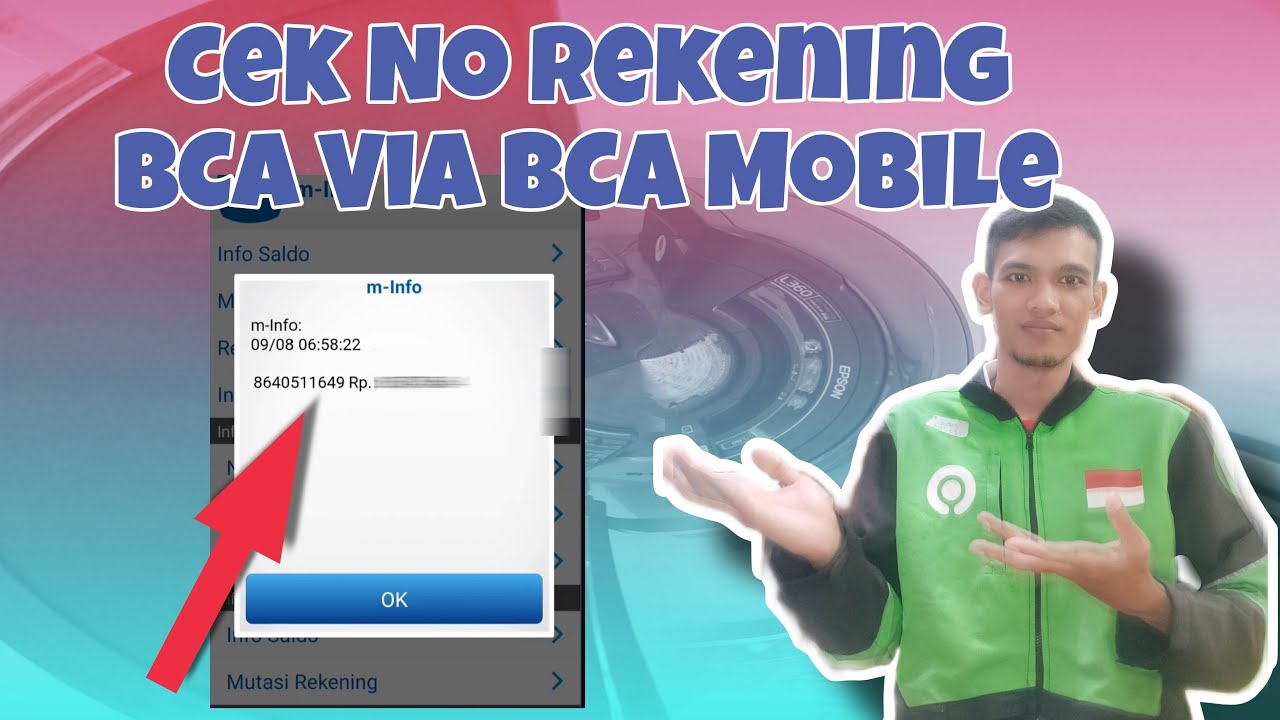 Cara Melihat Nomor Rekening BCA via BCA Mobile Banking - YouTube