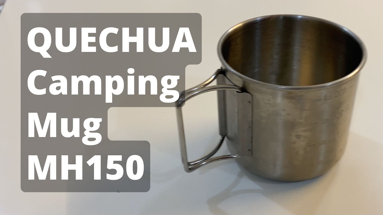 QUECHUA - Camping Mug Stainless Steel MH150 - Product Review - YouTube