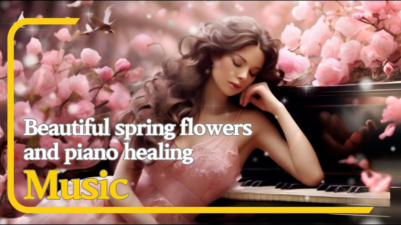67. Beautiful spring flowers and piano healing Music (아름다운 봄꽃과 피아노 힐링음악 ...