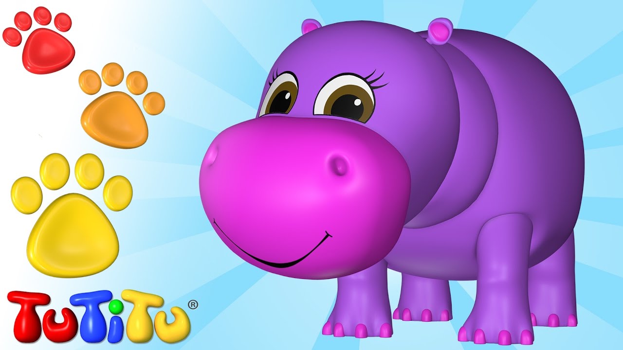 learn animals toys names with TuTiTu | Animal Toys for Children | Hippo ...