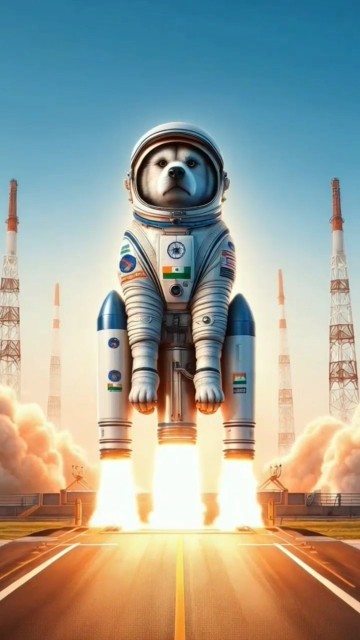 The dog planted a mango tree on the moon.#shorts #ai #dog #rocket #moon ...