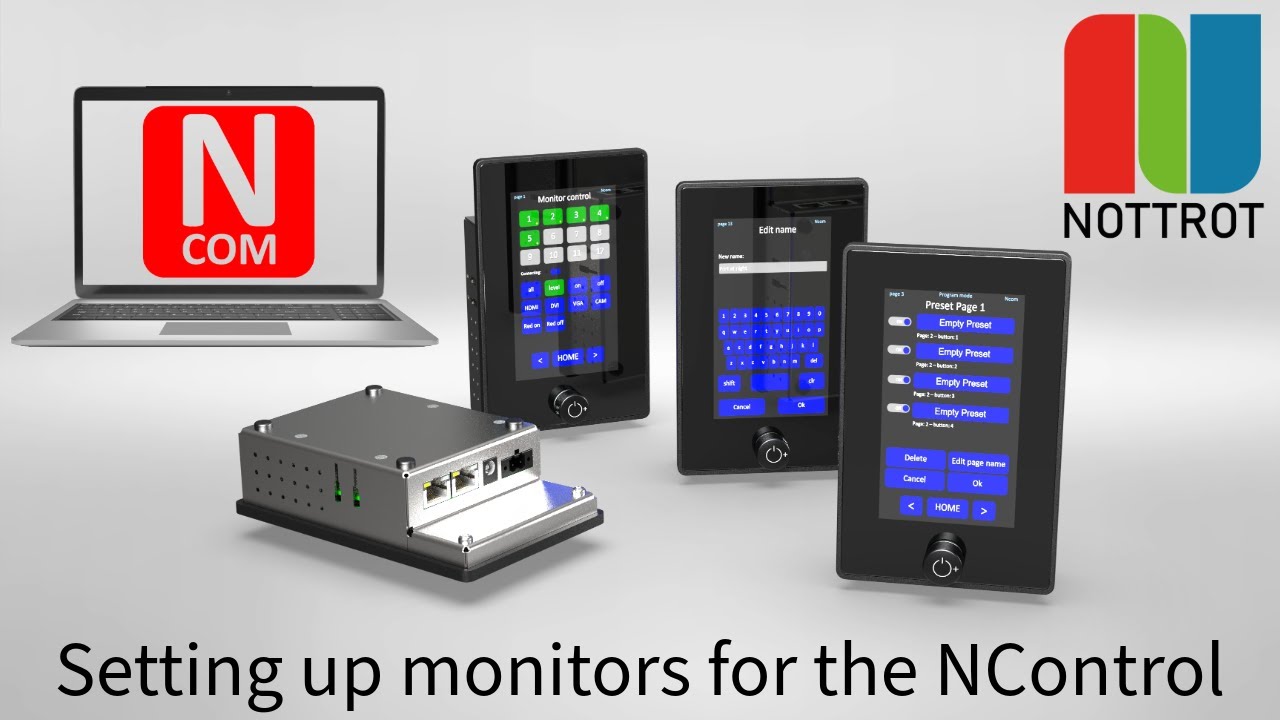 Setting up Monitors for the NControl - YouTube