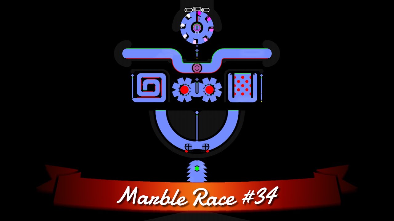 Marble Race #34: Elimination - 12 colors | Adrius - YouTube