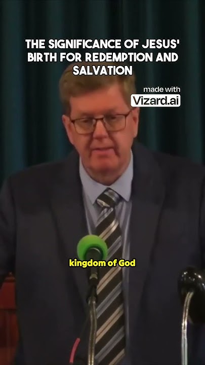 The Significance Of Jesus Birth For Redemption And Salvation Youtube