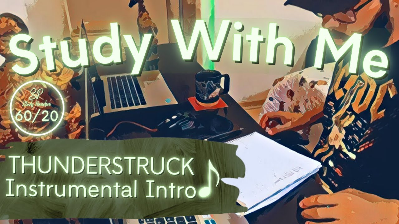 3-Hour Study With Me 4K ACDC Deep Focus Study & Work Pomodoro 60/20 ...