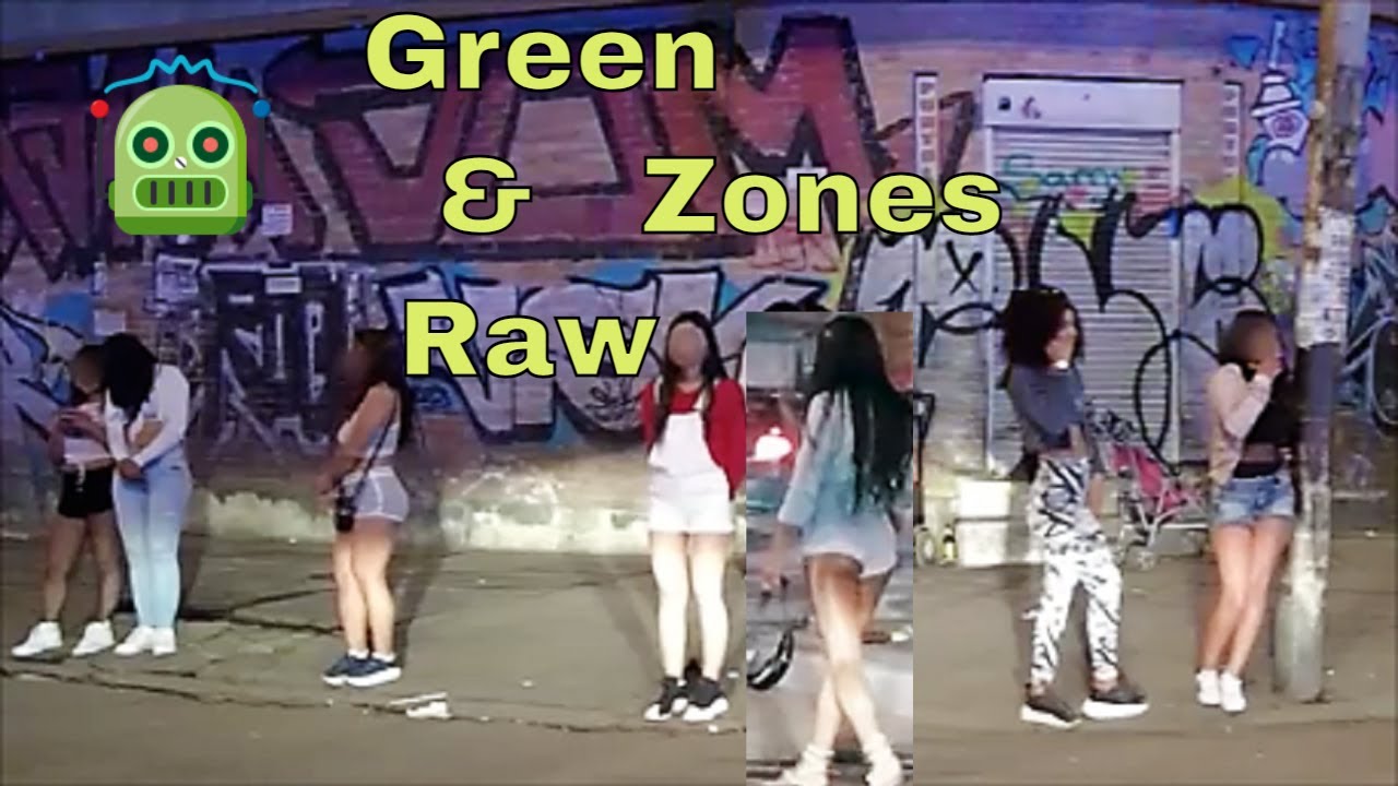 Bogota Colombia green zone and raw zone Santa Fe neighborhood - YouTube