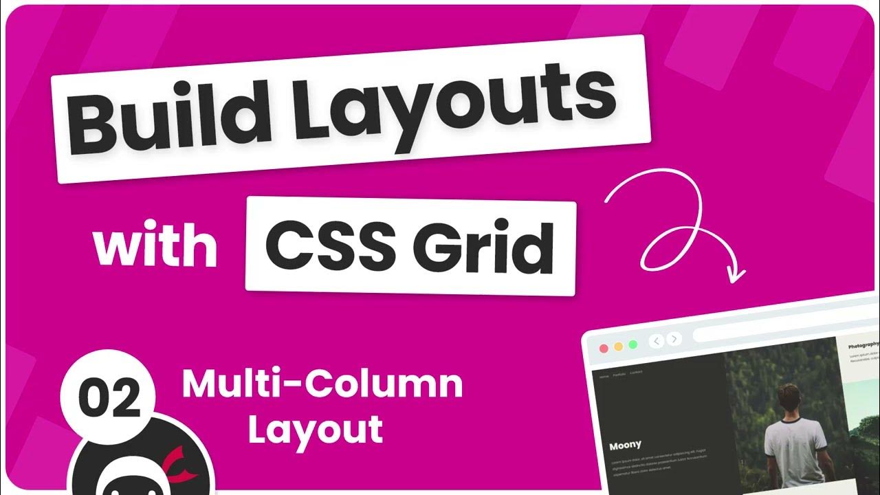 Build Layouts with CSS Grid #2 - Multi-Column Layout - YouTube