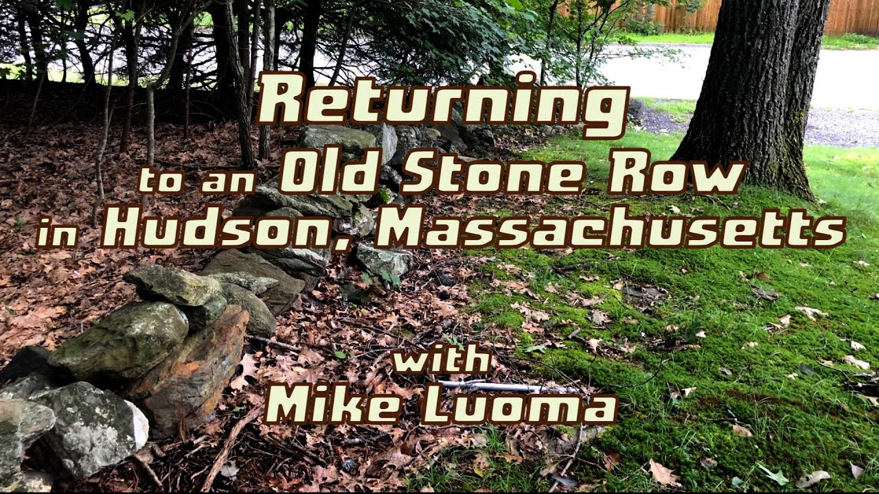 Returning to an Old Stone Row in Hudson, Massachusetts - YouTube