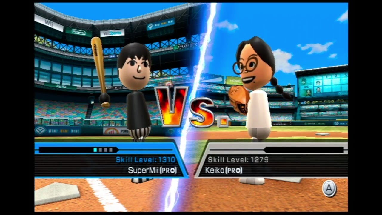 Wii Sports - Baseball - SuperMii vs Keiko - YouTube