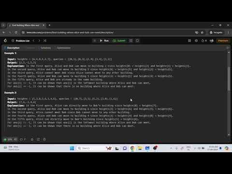 2940. Find Building Where Alice and Bob Can Meet | LeetCode | Hard | Monotonic Stack ...