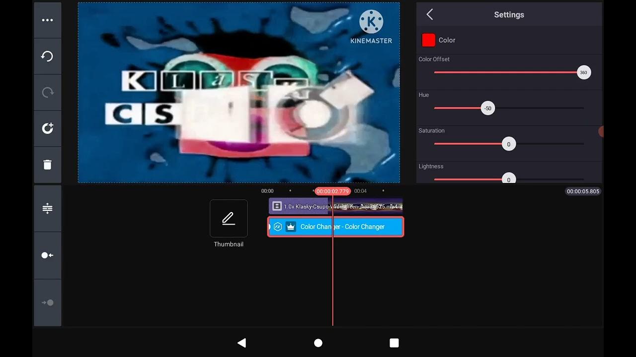 How To Make HSL Adjust - Hue 0.860/G-Major 300 On KineMaster - YouTube