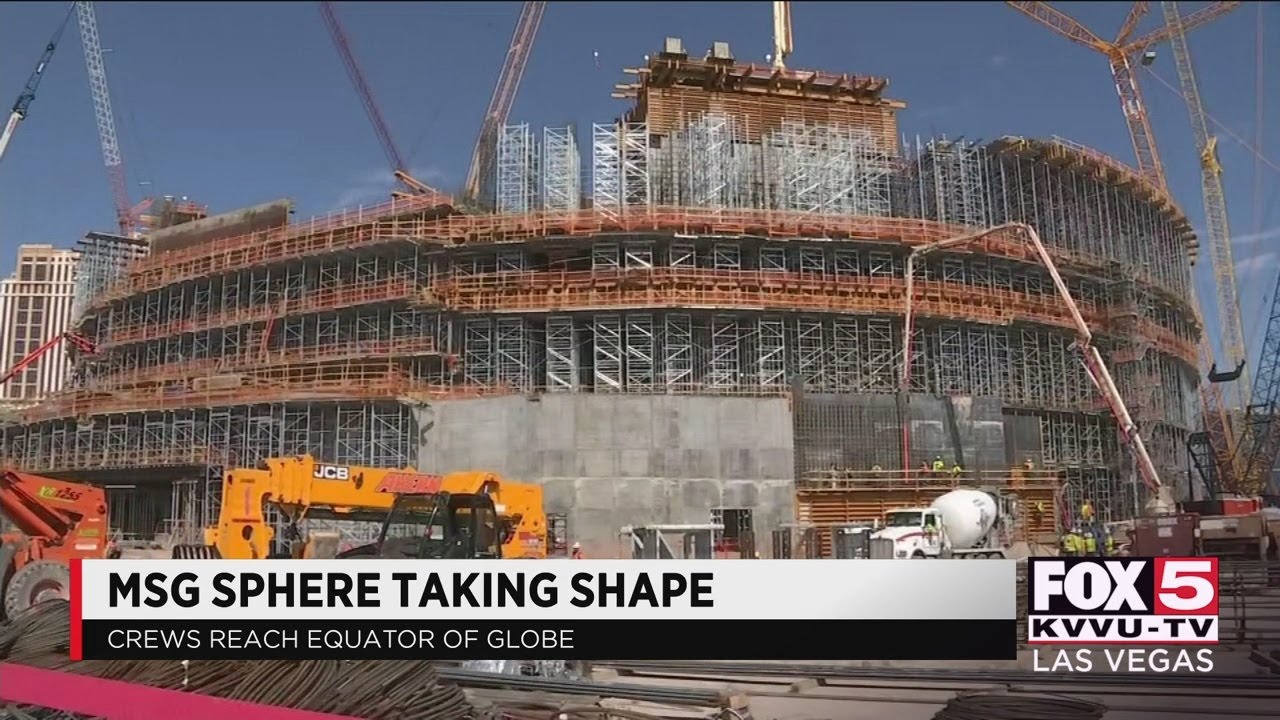MSG Sphere taking shape in Las Vegas - YouTube