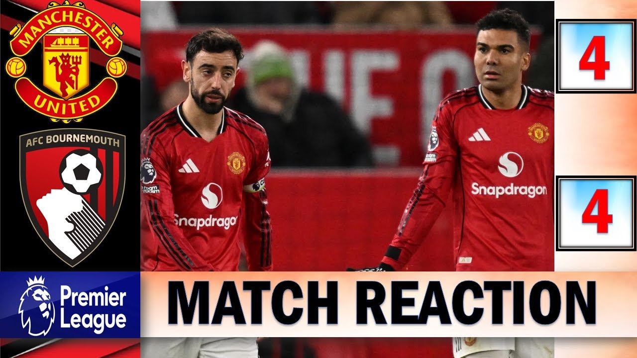 Horrible Defending !!!! Manchester United 4 - 4 Bournemouth | Match ...