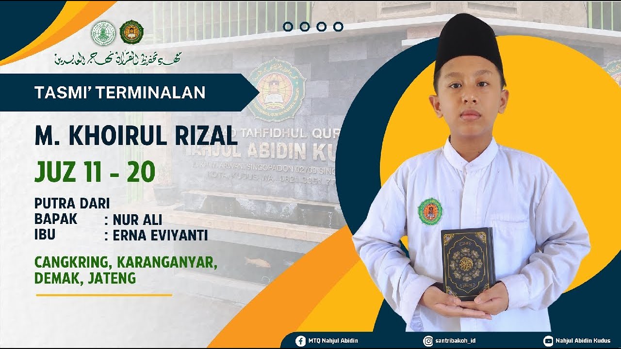 Tasmi' Juz 11-20 Part 1|| Ananda M. Khoirul Rizal || Selasa, 29 Oktoktober 2024 - YouTube