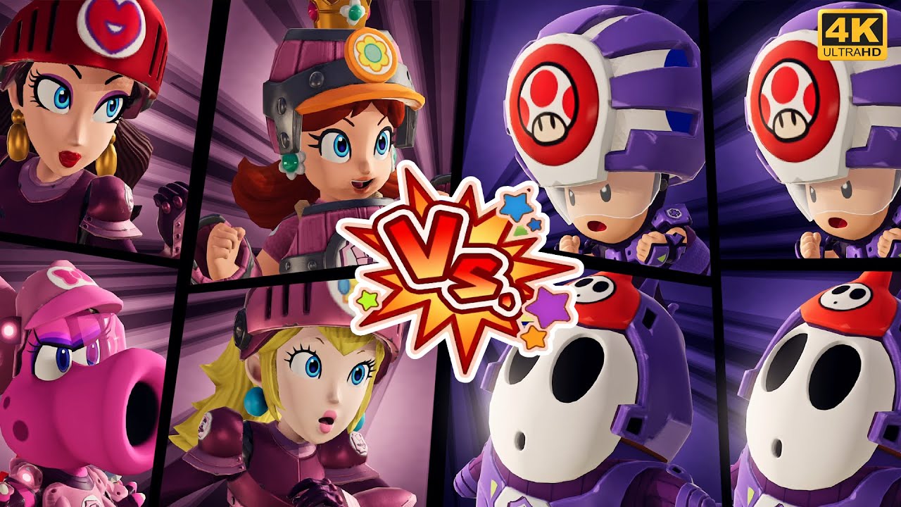 Daisy Vs. Toad - Mario Strikers: Battle League ⁴ᴷ - YouTube