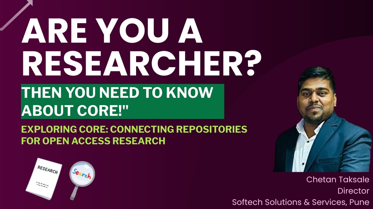 Exploring CORE: Connecting Repositories for Open Access Research - YouTube
