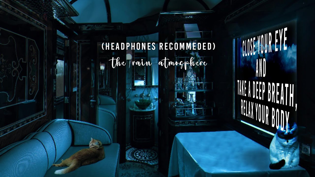 1 Hours Best Ambience Train and Rain Sounds | Relaxing Sounds For Sleep ...