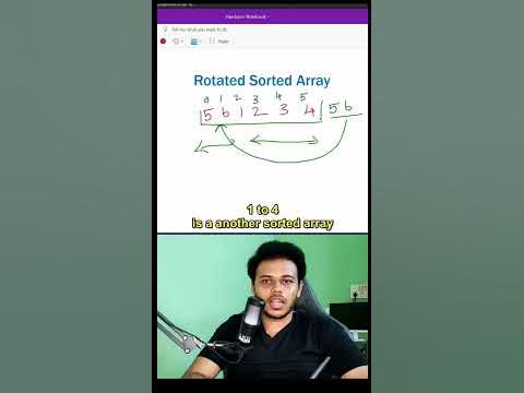 Leetcode 33 Binary Search Rotated Sorted Array Explained in Tamil # ...