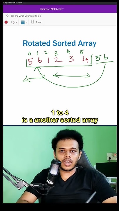 Leetcode 33 Binary Search Rotated Sorted Array Explained In Tamil Python Leetcode Coding