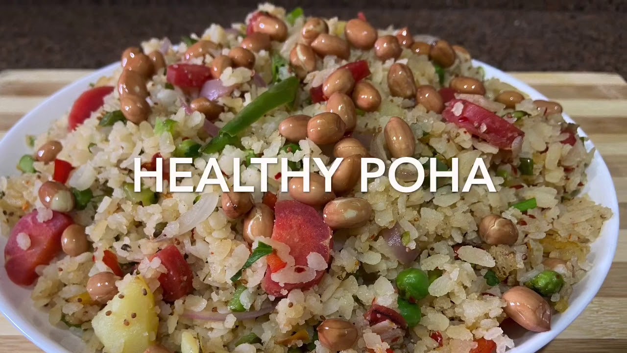 Healthy poha | 5 min recipe | Low calorie food | Sarika kumar Recipes ...
