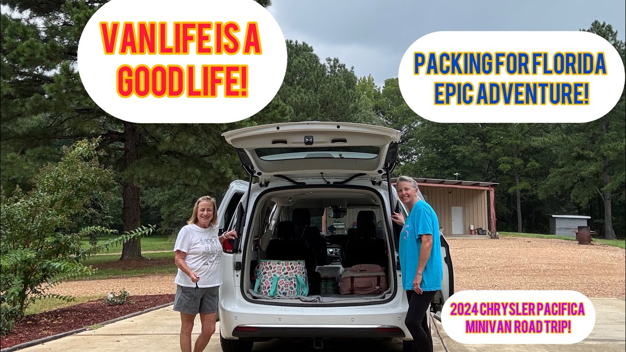 Prepping and packing for a Florida minivan road trip adventure! - YouTube