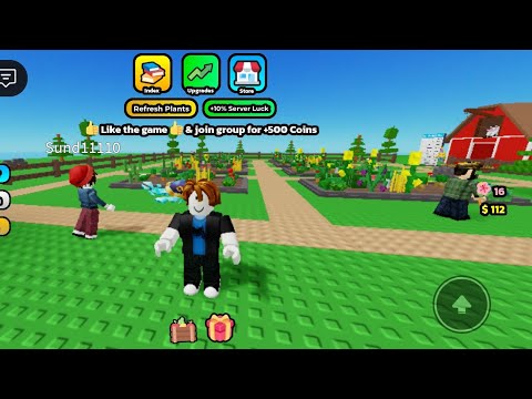 Playing copy games of grow a garden - YouTube