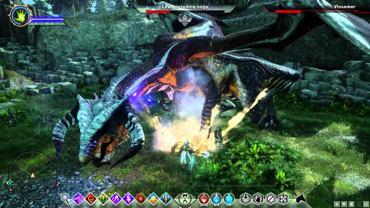 Dragon Age Inquisition: Knight enchanter fighting a dragon (Vinsomer ...