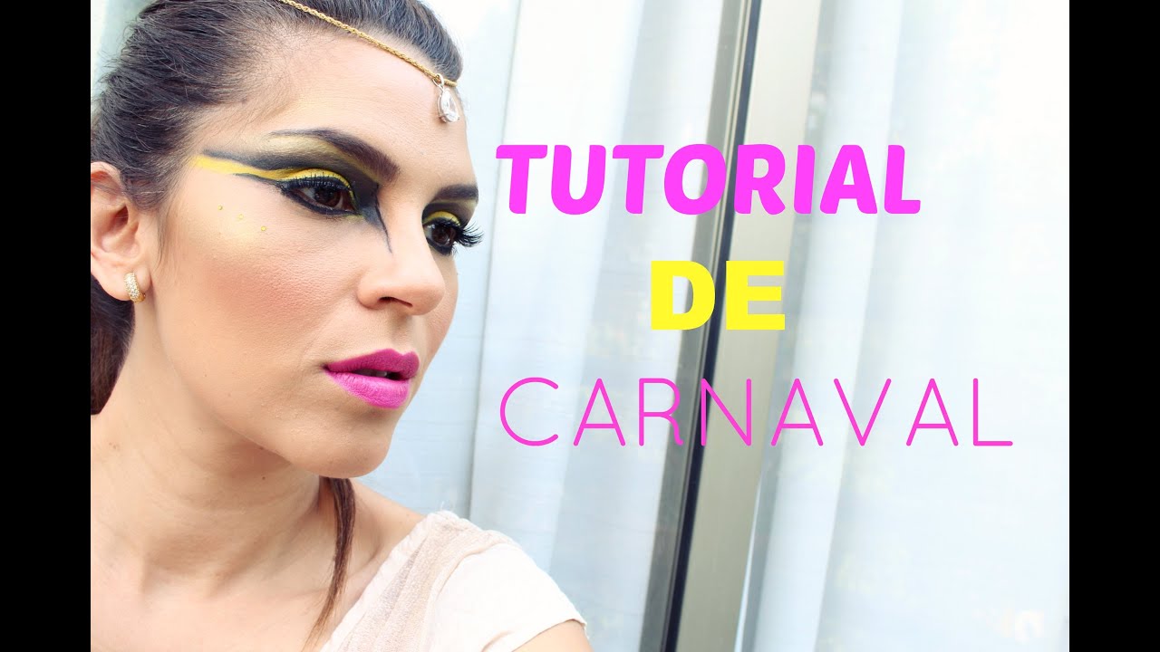 MAQUIAGEM PRA ARRASAR NO CARNAVAL E PENTEADO / CARNIVAL MAKEUP TUTORIAL ...