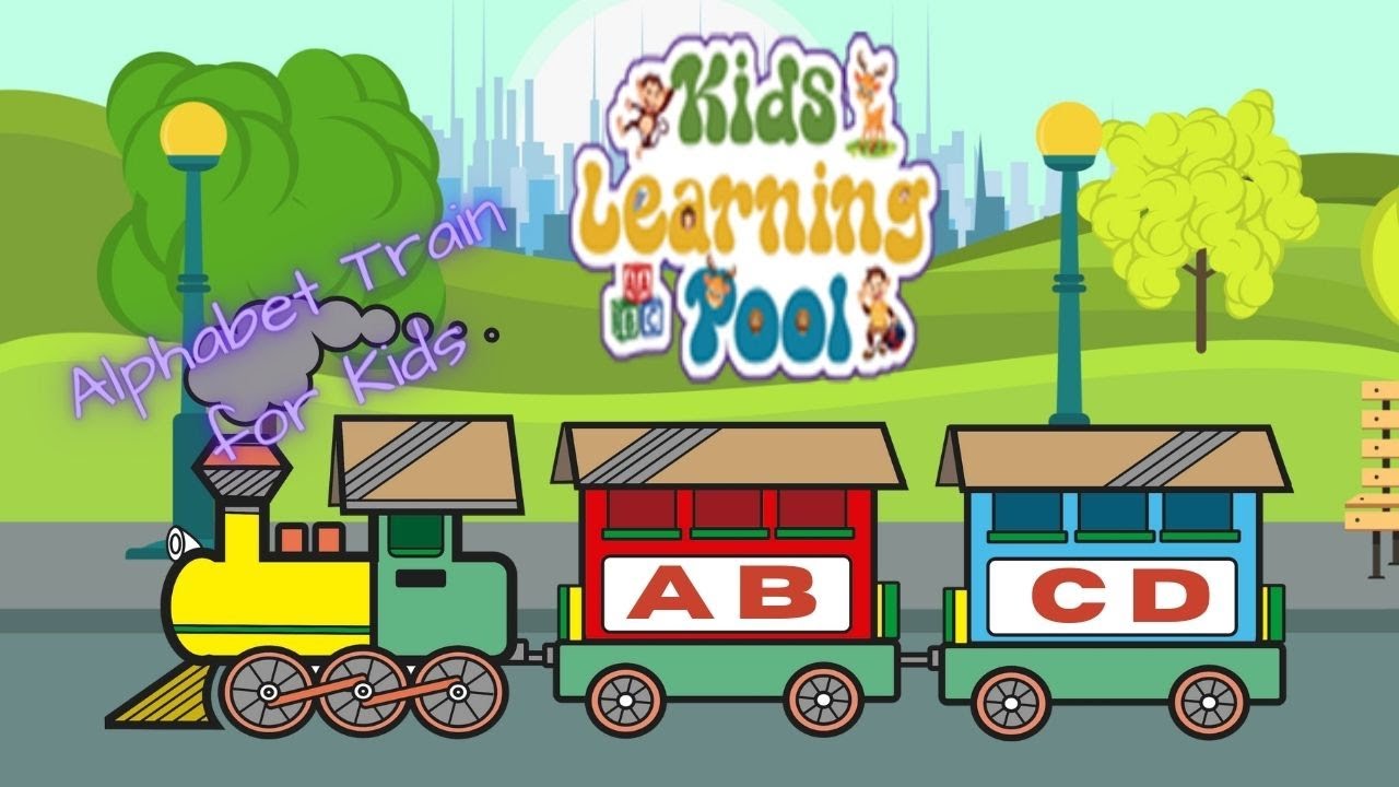 ABC Train for Children | Learn Alphabet Train Song | Kids Learning Pool ...