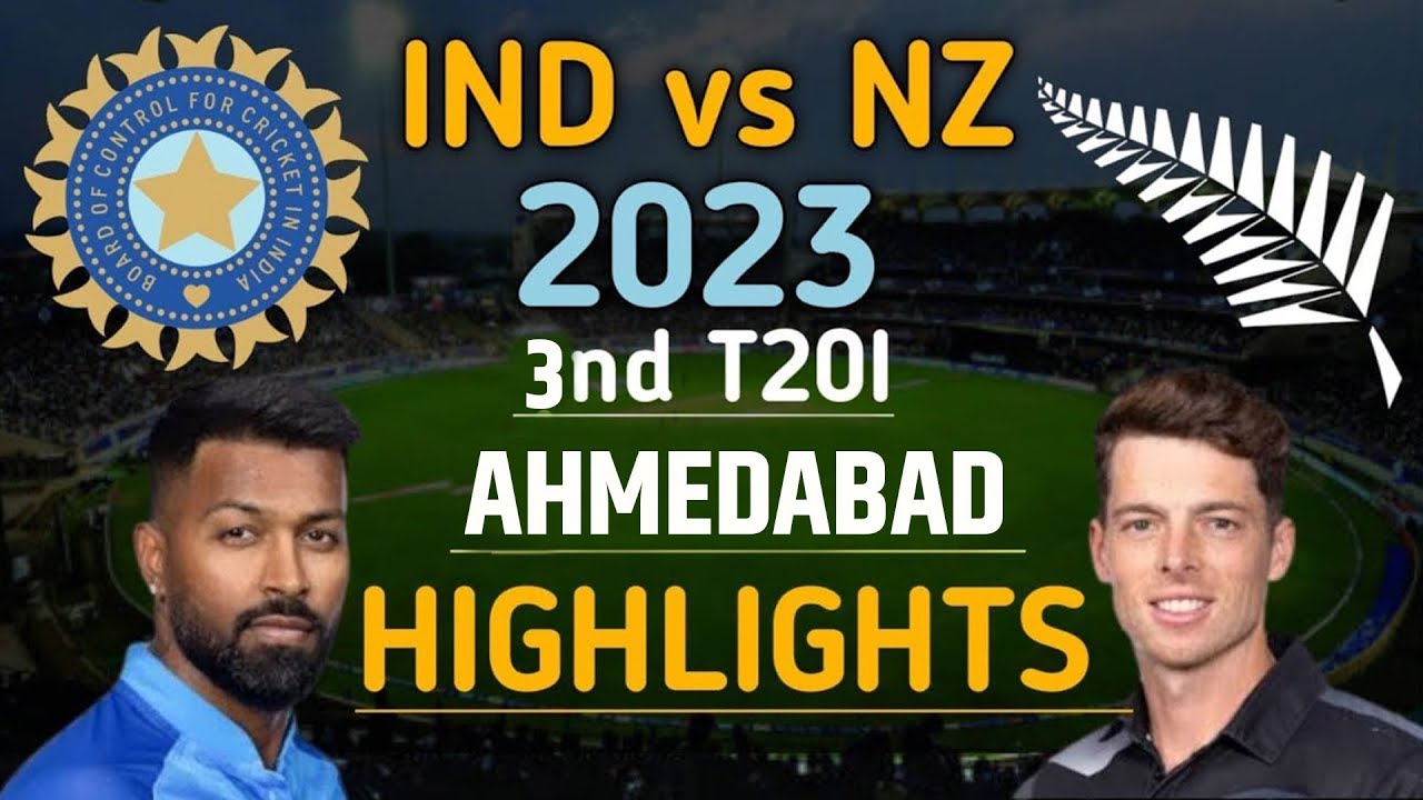 India vs New Zealand 3rd T20 Highlights 2023। Nz vs Ind T20 Highlights ...