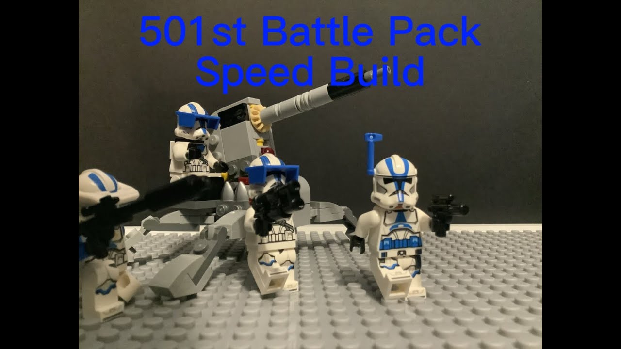 Lego 75345 501st Clone Trooper Battle Pack Stop Motion Build - YouTube