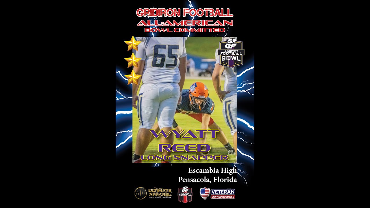 Escambia High School LS Wyatt Reed Commits to the Gridiron Football All ...