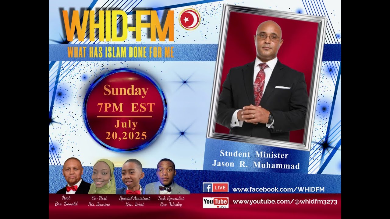 WHID-FM Brother Student Minister Jason R. Muhammad - YouTube